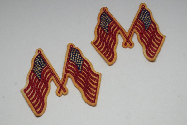 Vintage Dual American Flag Patches – Put This On