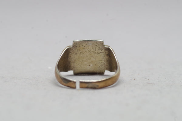 Gold on Silver Square Ring – Put This On
