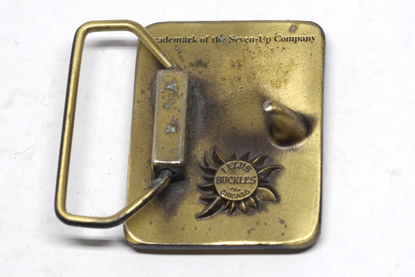 Vintage 7-Up Light Switch Brass Belt Buckle – Put This On