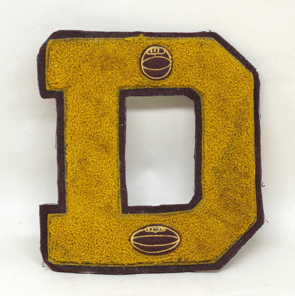 Big Yellow D Letter Patch – Put This On